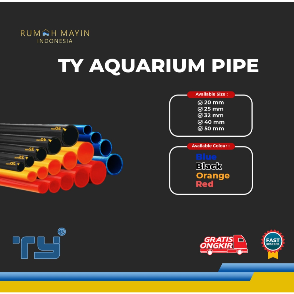Jual (KHUSUS INSTANT) TY Aquarium Pipe pipa U – PVC by 3 Pawns | Shopee ...