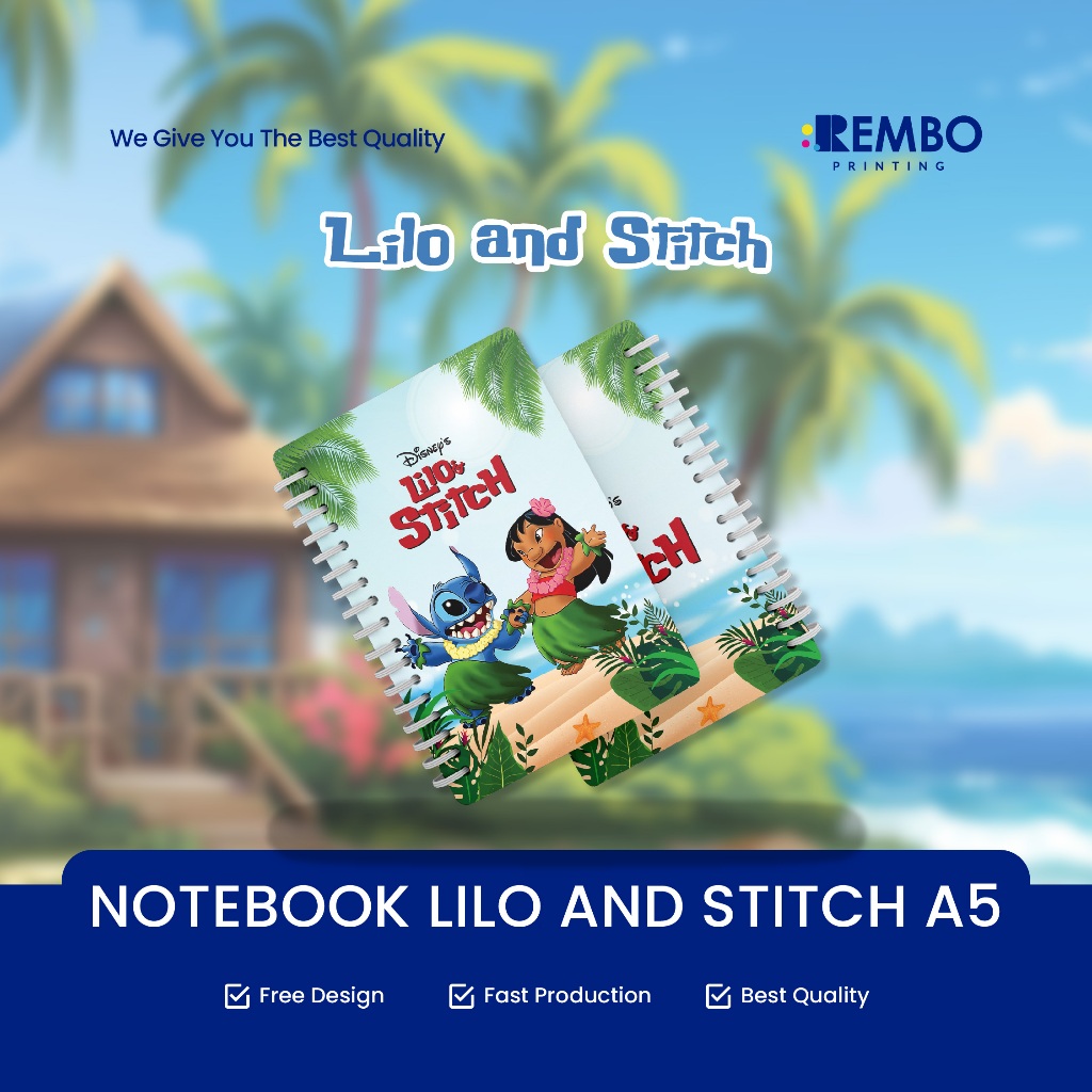 Jual NOTEBOOK MINI EDISI LILO AND STITCH A5 / BUKU CATATAN LILO AND ...