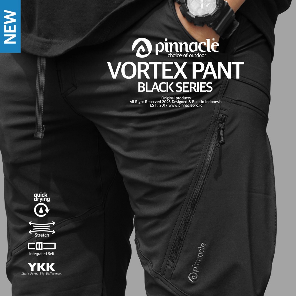 Jual Pinnacle Pro Official Vortex Hike Pant - Black | Shopee Indonesia