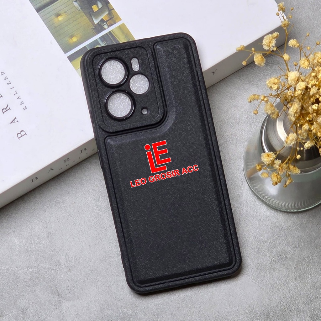 Jual REALME 14 5G REALME 14T CASE LEATHER PRO SOFTCASE BLACK REALME 14 ...