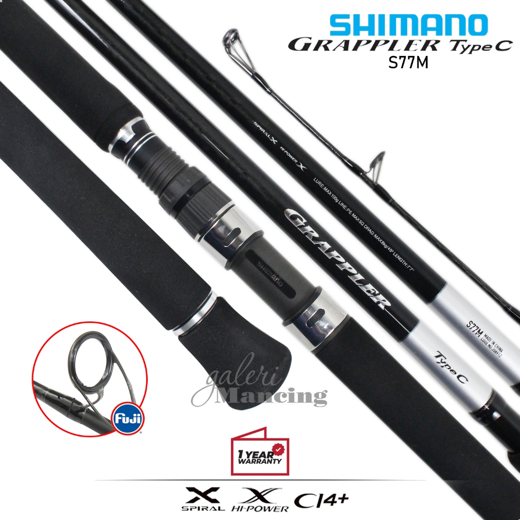 Jual Joran SHIMANO GRAPPLER [2025] Type C 210 230 240 | Fuji Guides CI4+ Seat | Spinning Casting ...