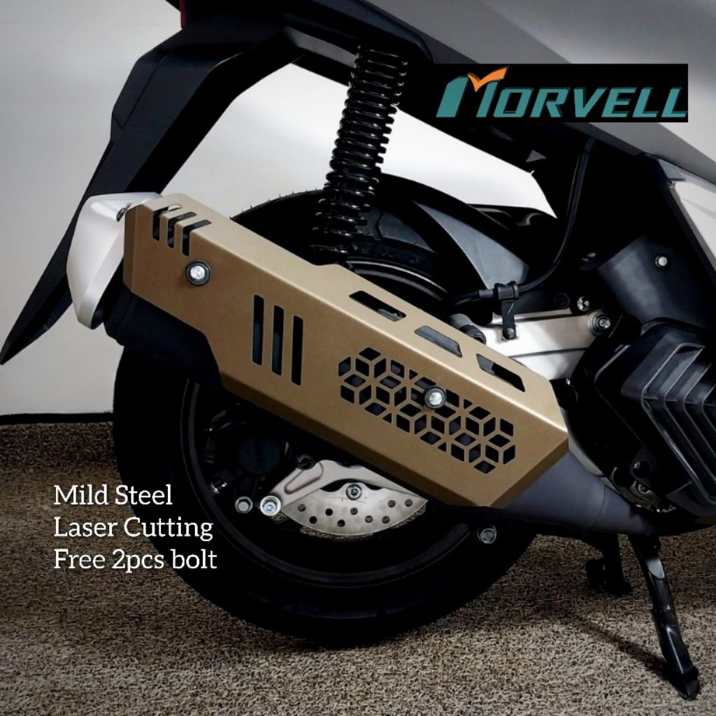 Jual vario 160 muffler cover knalpot Pcx160 or baut tutup tameng knalpot vario160 Click 160 ...