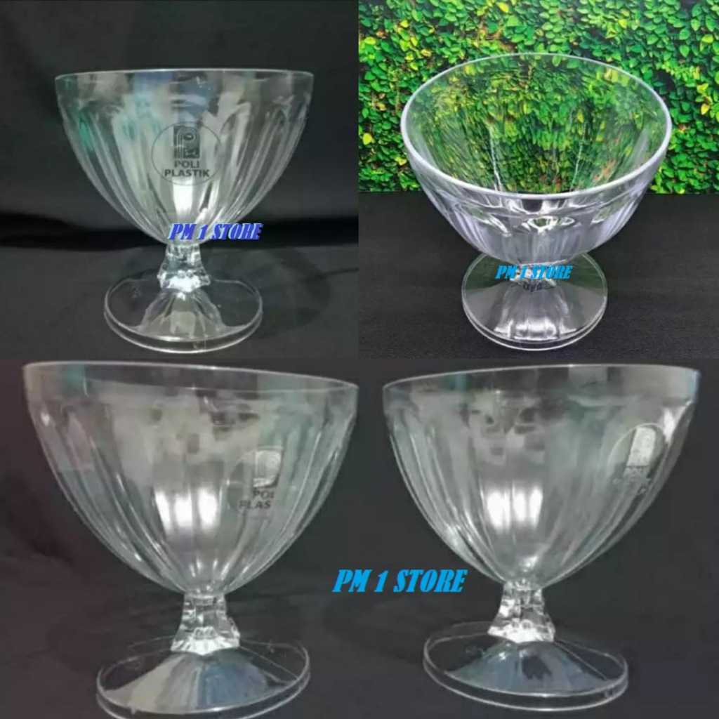 Jual 12 pcs gelas es teler/gelas es cream/gelas es buah plastik mika ...