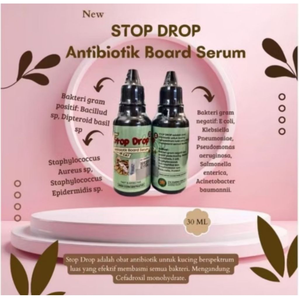 Jual Stop drop obat antibiotik cat kitten antibakteri virus kuman ...