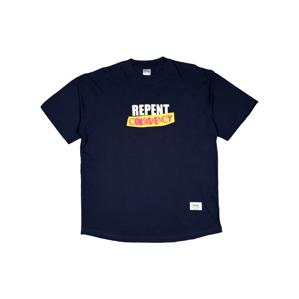 Jual Emka Clothing - Consistency | Biru Navy| Kaos Dakwah Pria - Baju ...