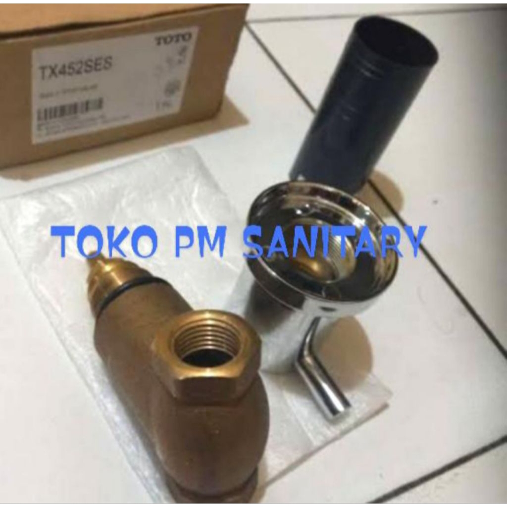 Jual stop kran shower tanam dinding instalasi dingin mwrk merk toto ...