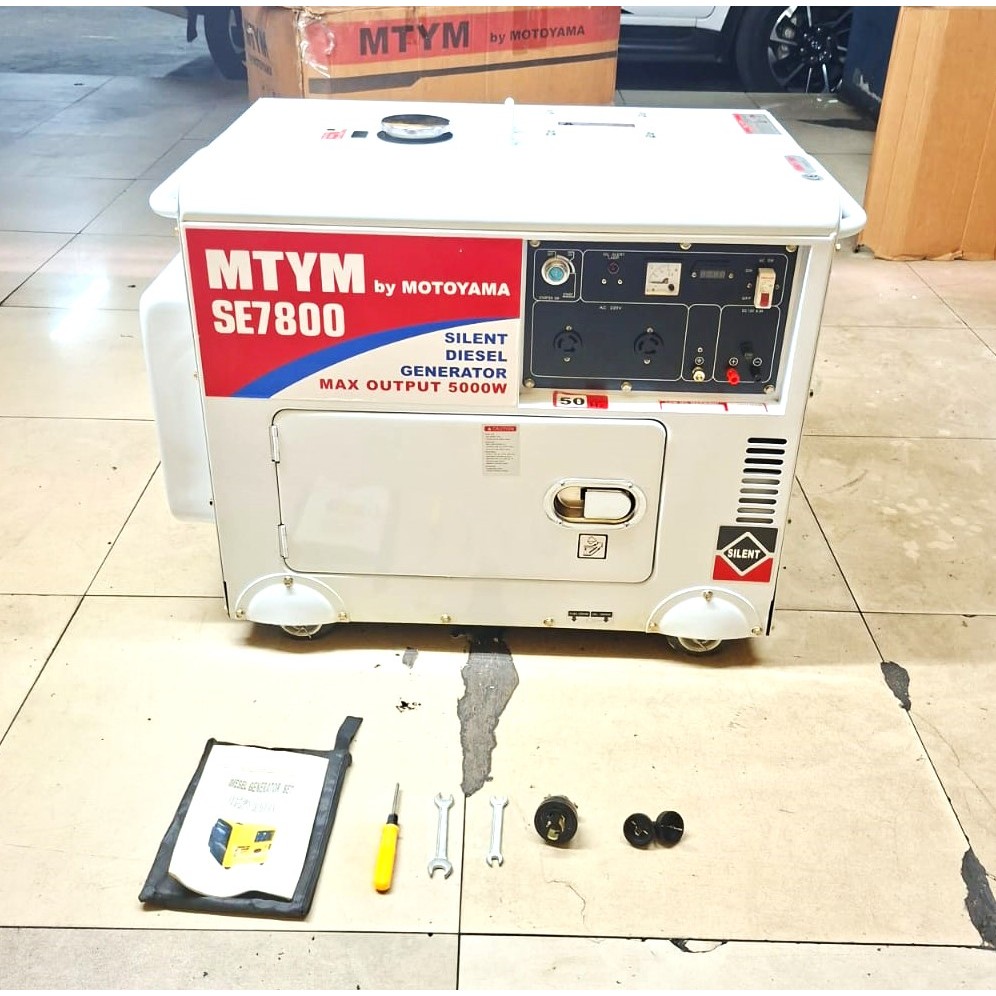 Jual GENSET MOTOYAMA SE 7800 5000 WATT SE7800 SILENT DIESEL GENSET ...