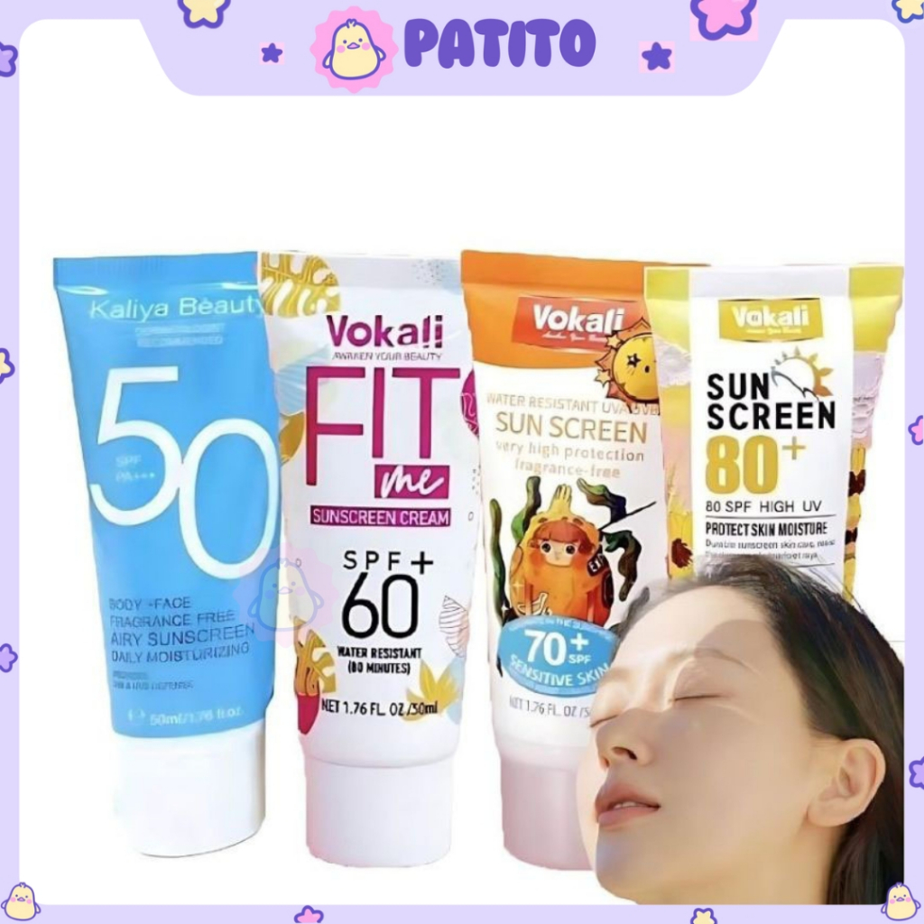 Jual VOKALI Suncreen UV Defender | Sunscreen Face and Body SPF 50+ 60 ...