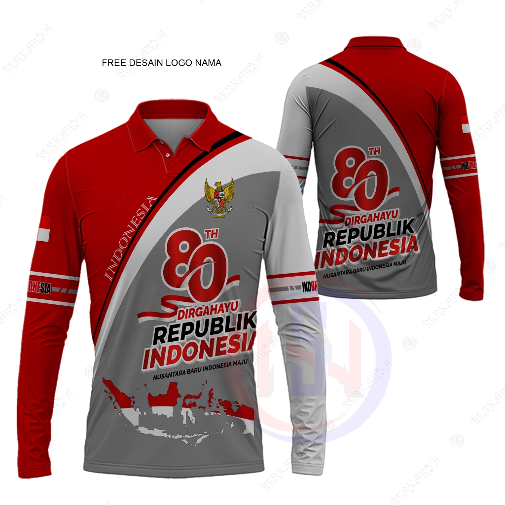 Jual Kaos Polo Baju 17 Agustus 2025 Indonesia Independent Day Hut Ri 80 Jersey 17 Agustus 2025 ...