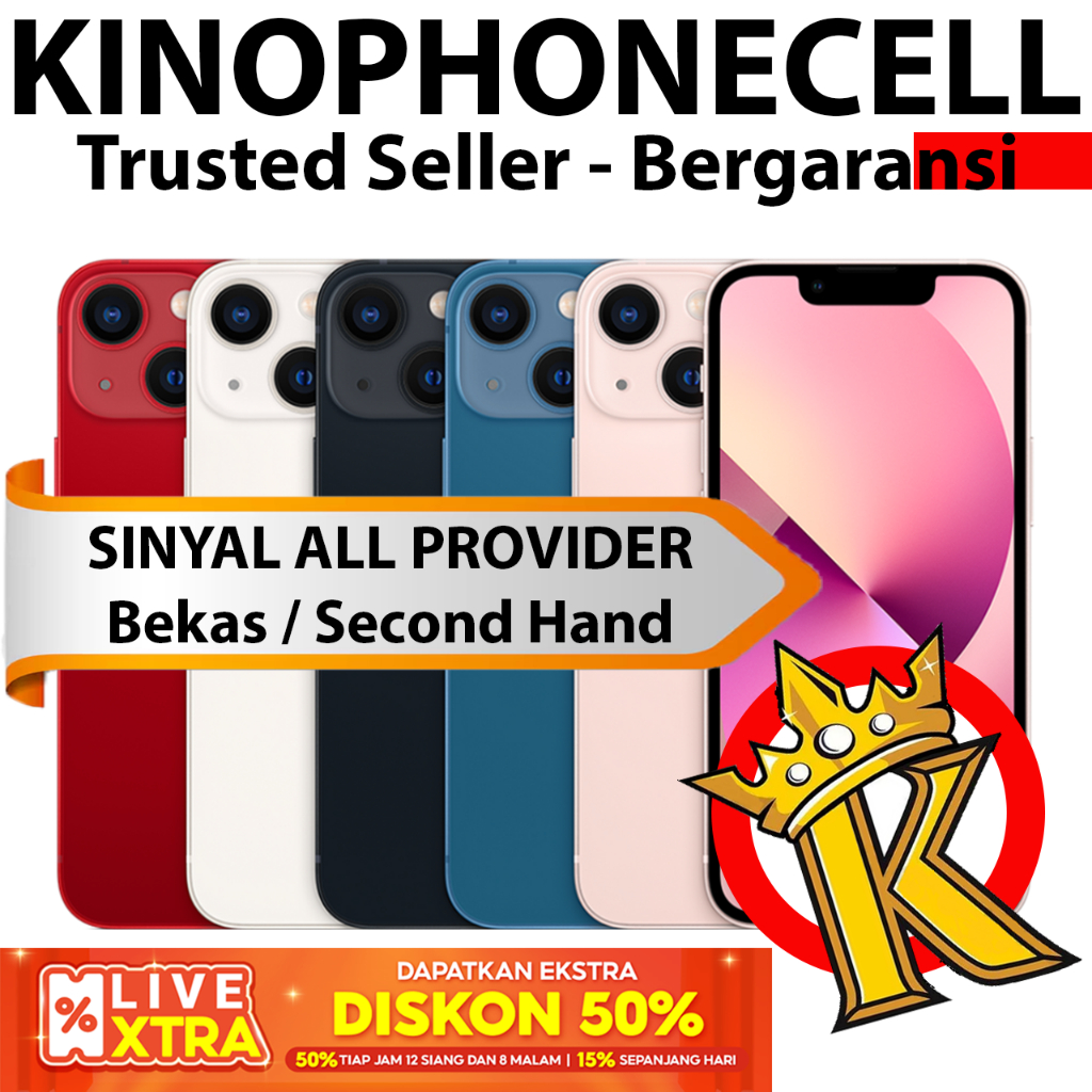 Jual IP 13 Second Normal 128GB 256GB 512GB Inter Fulset Mulus Like New Good Condition | Shopee ...