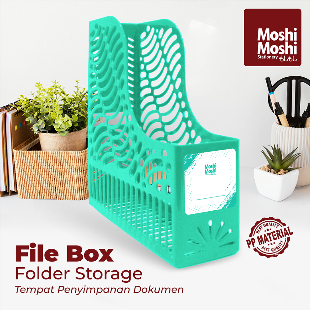 Jual File Box Moshi (4 Pcs) Folder Storage Elegan Tempat Penyimpanan Dokumen Kantor | Shopee ...