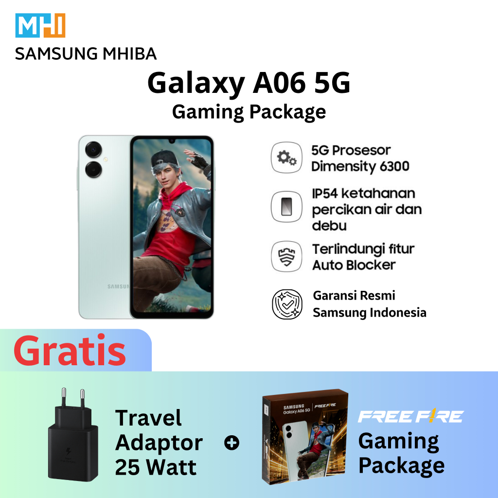 Jual Samsung Galaxy A06 5G/4G/Gamming Package - 6.7 Inci, 5000mAh ...