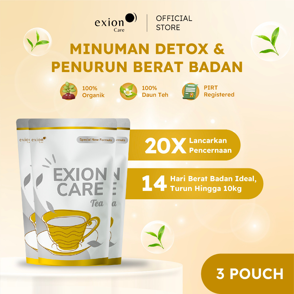 Jual Exioncare Tea Gold Series 3 Pouch - Isi 20 Tea Bag | Teh Diet ...