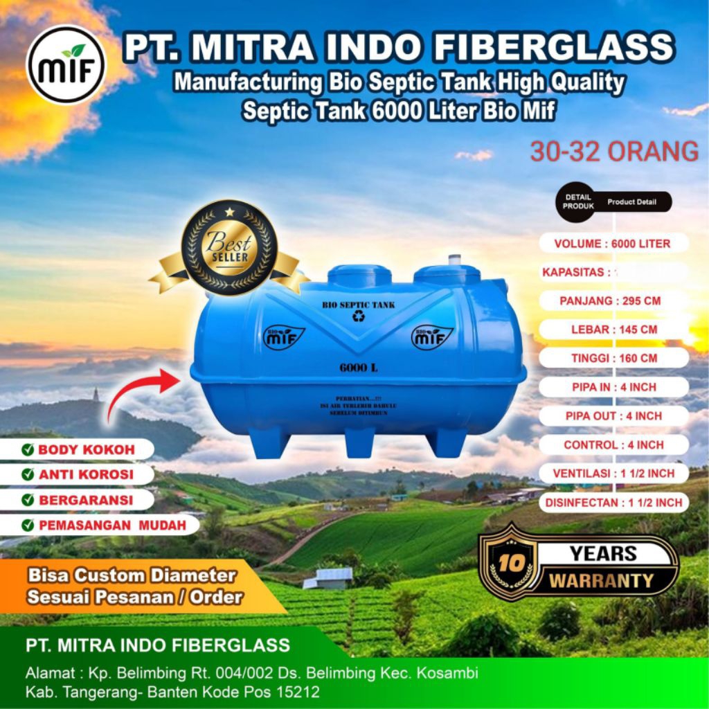 Jual septic tank 6000 liter bio mif | Shopee Indonesia