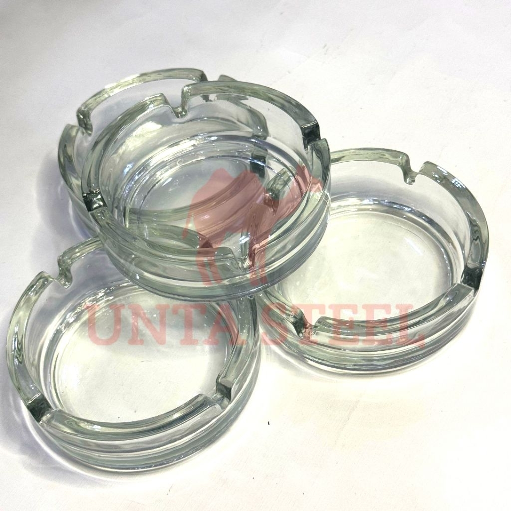 Jual asbak kaca bening asbak tebal asbak caffe/bar /1pcs model AT-107 ...