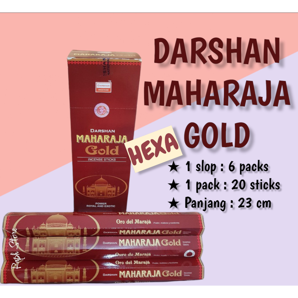 Jual Per Slop Dupa Darshan Maharaja Gold Hexa isi 6 Pack | Shopee Indonesia