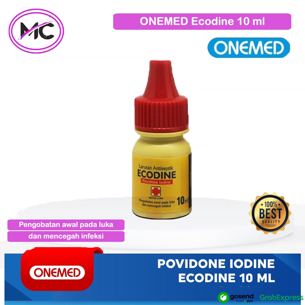 Jual Ecodine Antiseptik Obat Merah ONEMED 10 ml Larutan Obat Cair Luka ...