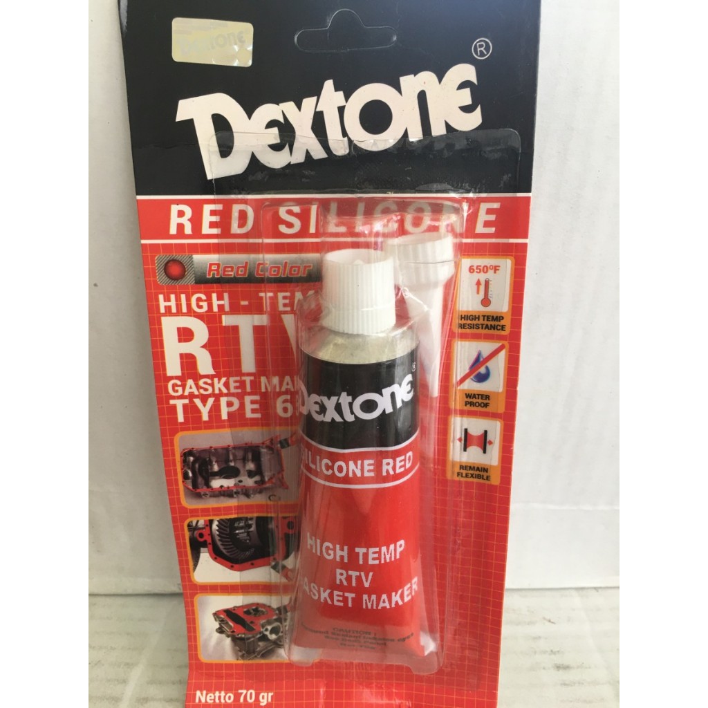 Jual Dextone Red Silicone Gasket 70Gr Dextone Lem Gasket Merah | Shopee ...