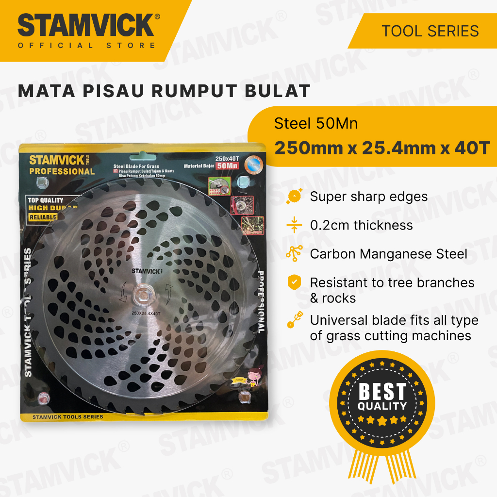 Jual Pisau Potong Rumput Bulat Stamvick 40T - Pisau Bulat | Shopee ...