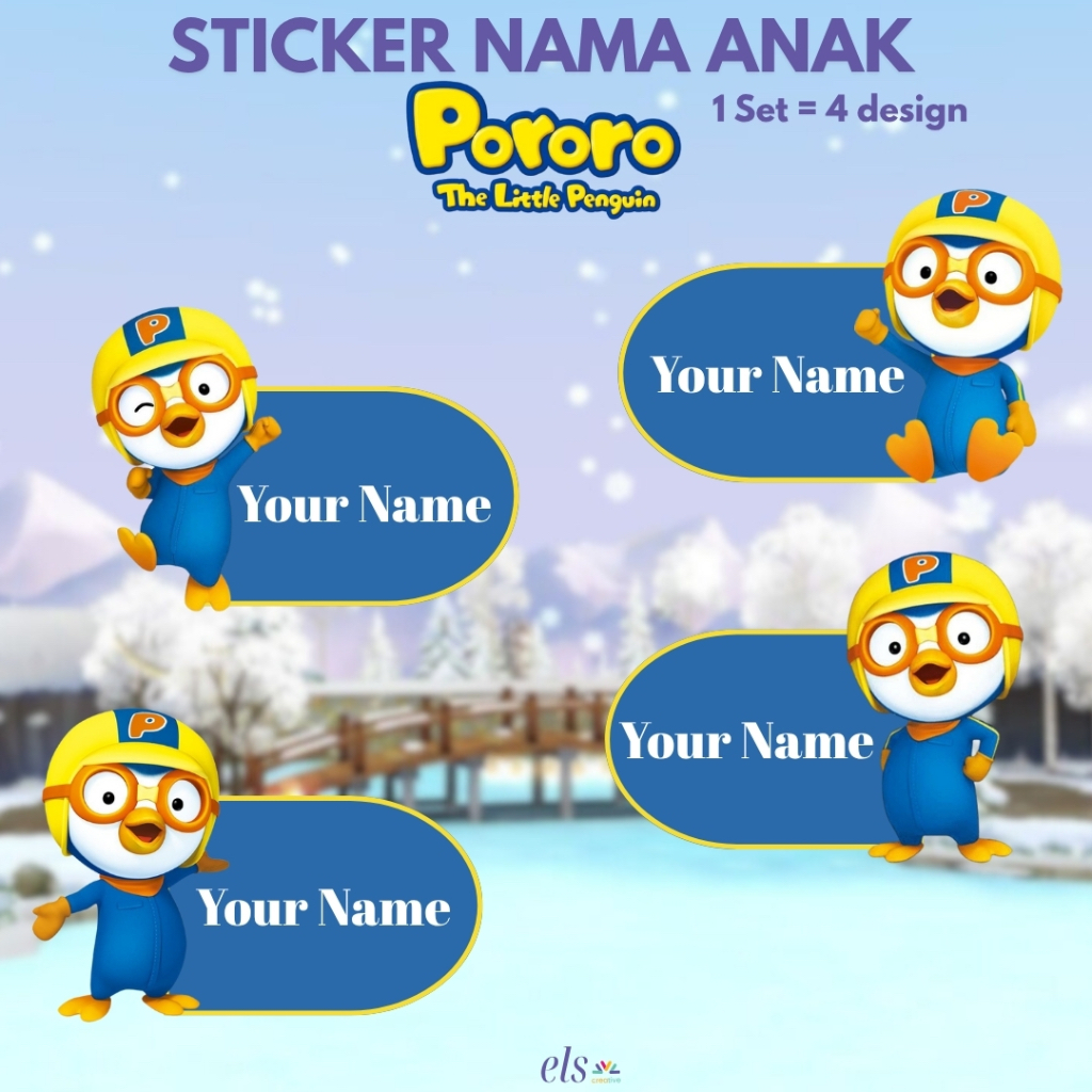 Jual Stiker Label Nama Anak Custom Premium Quality Print Karakter ...