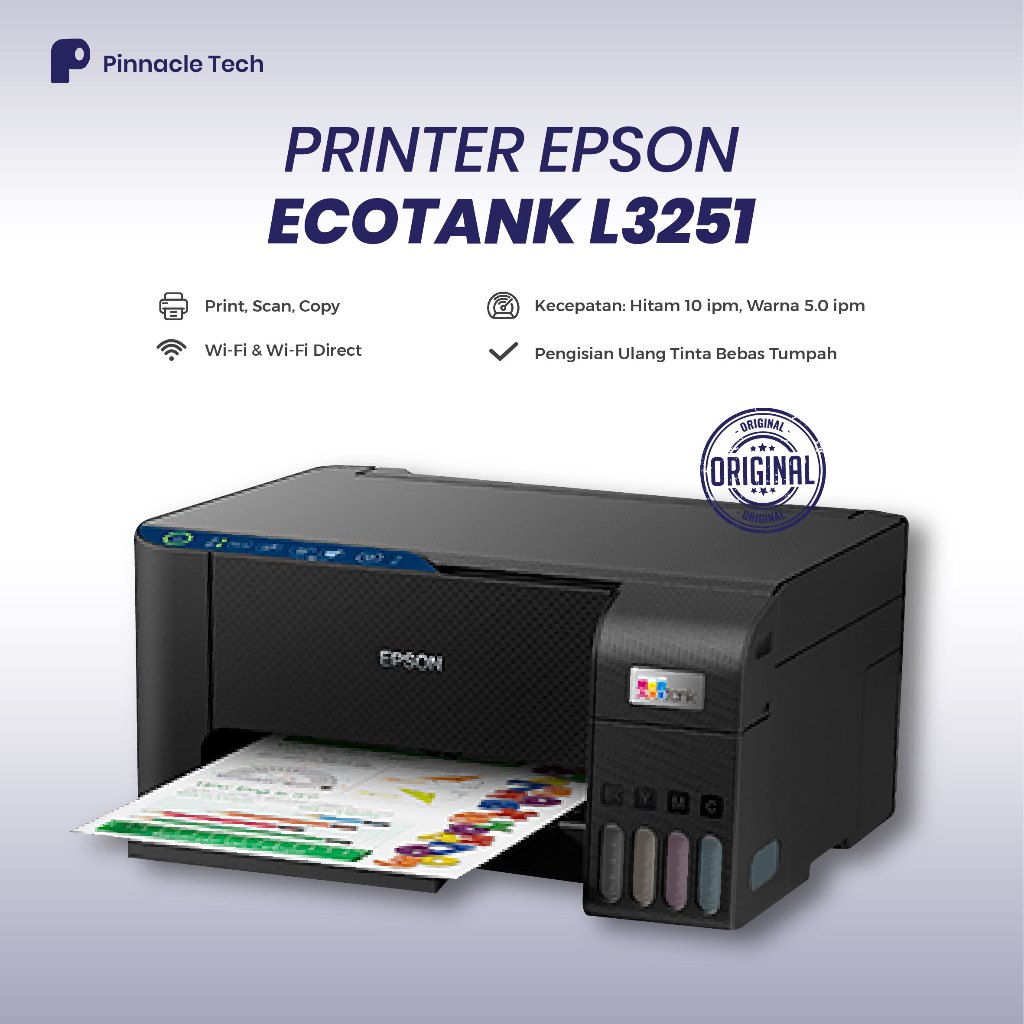 Jual Epson Printer EcoTank L3251 A4 Wi-Fi All-in-One TKDN Multifungsi ...