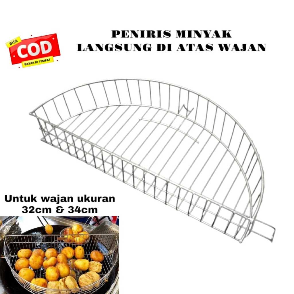 Jual Tirisan miyak goreng / peniris minyak gorengan langsung di atas ...