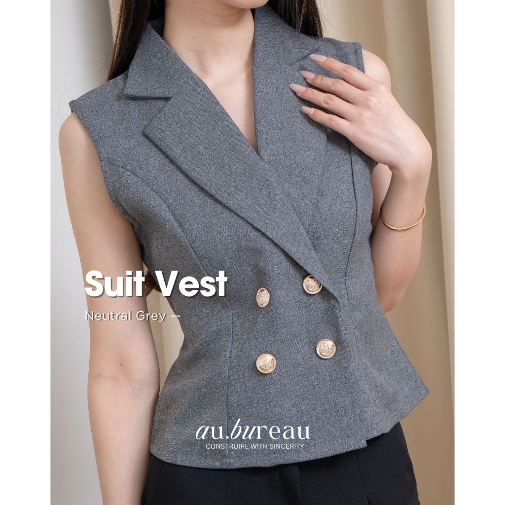 Jual SUIT VEST (ROMPI WANITA) - AU BUREAU | Shopee Indonesia