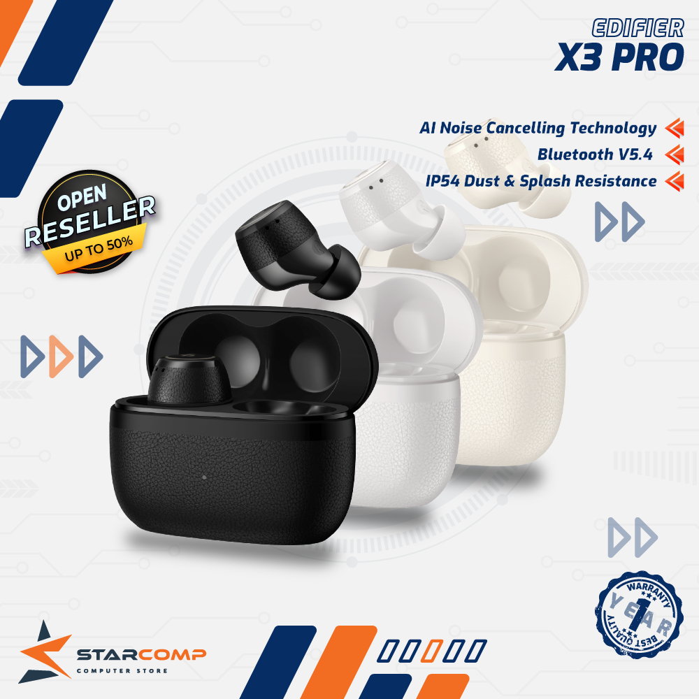Jual EDIFIER X3 PRO True Wireless Earbuds with Active Noise Cancellation | Shopee Indonesia