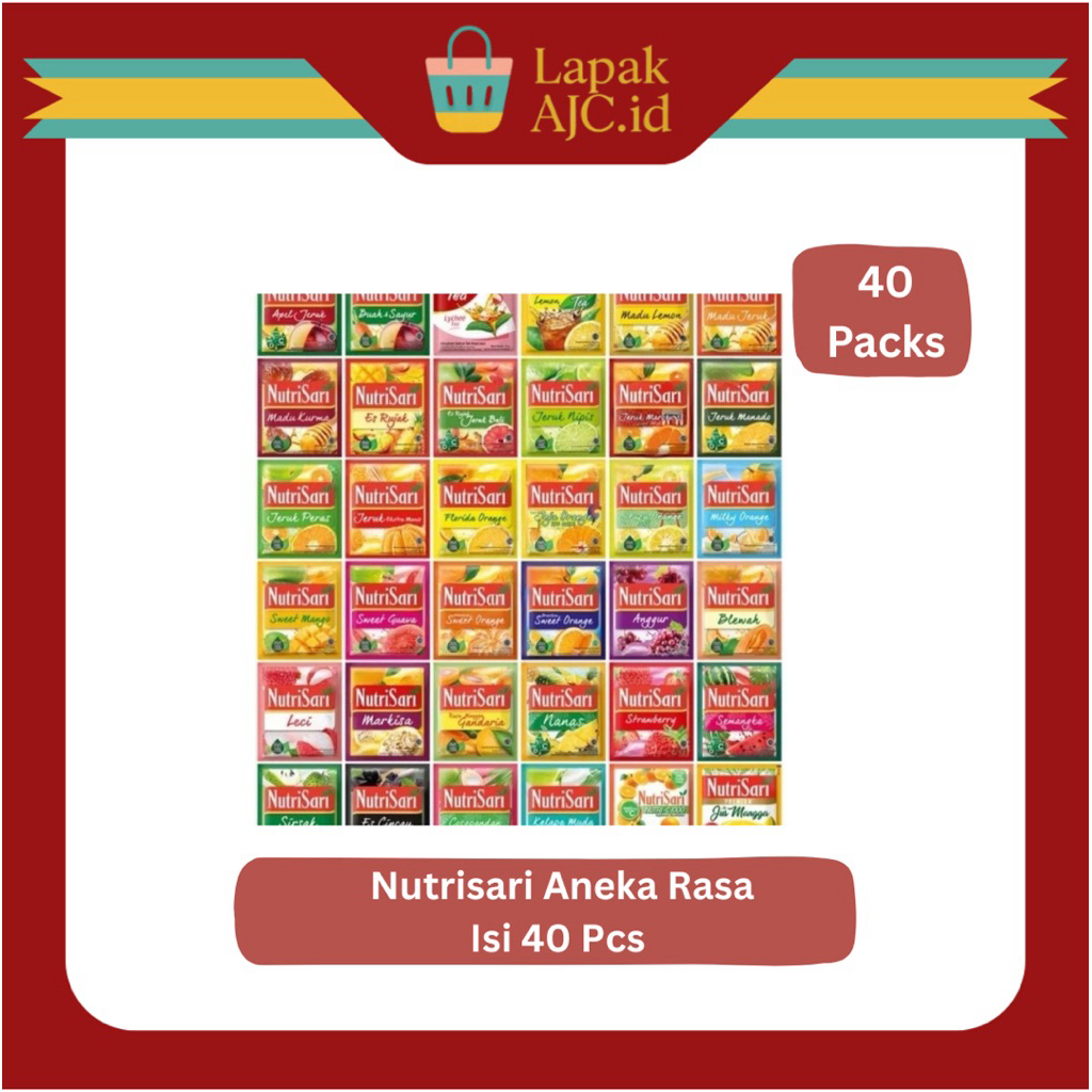 Jual NutriSari Aneka Rasa Isi 40 Sachets Minuman Segar Manis | Shopee ...