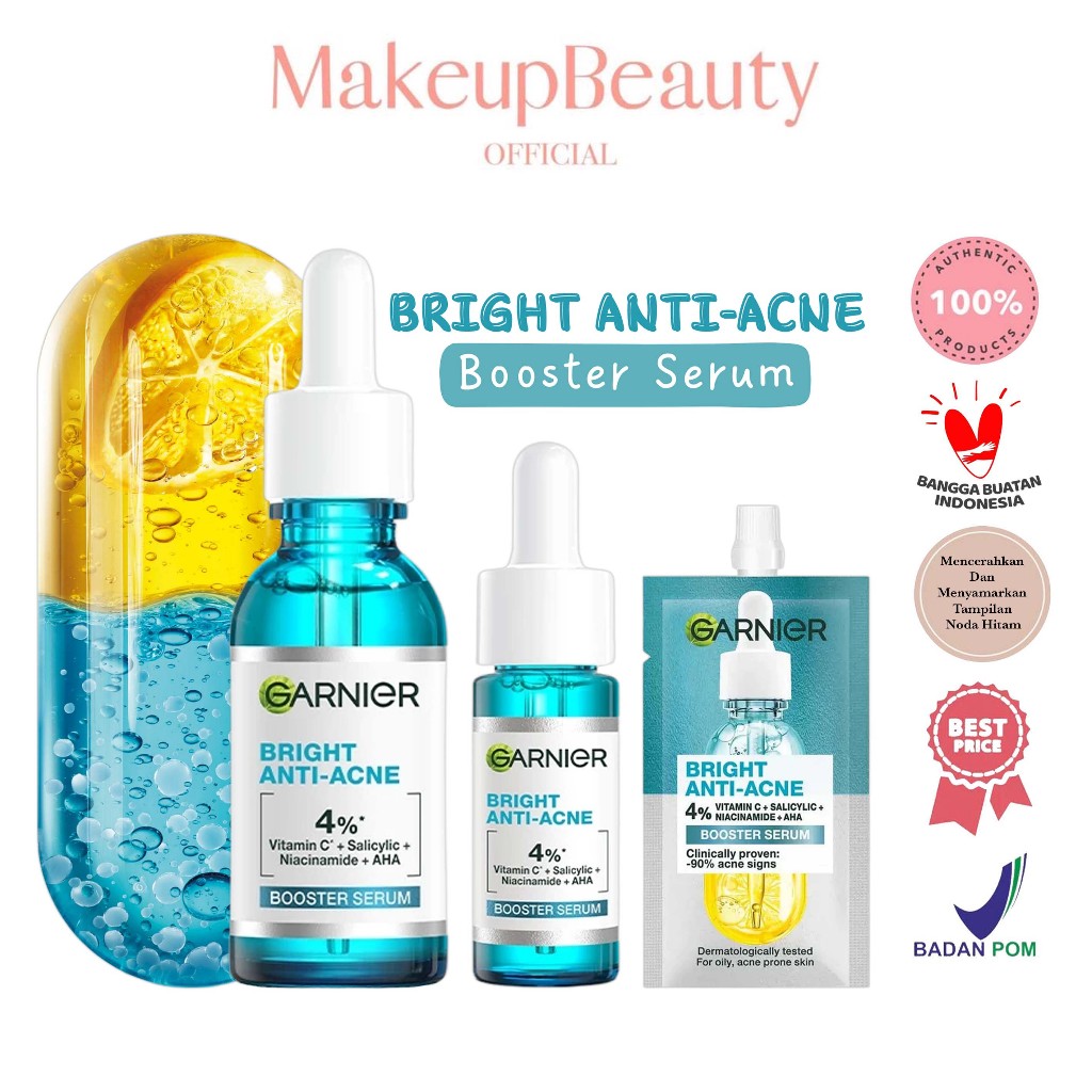Jual GARNIER Bright Complete Anti-Acne Booster Serum | Serum wajah anti ...