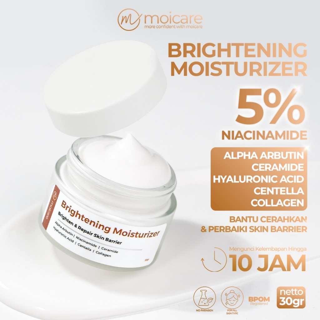 Jual Moicare Brightening Moisturizer & Skin Barrier Alpha Arbutin ...