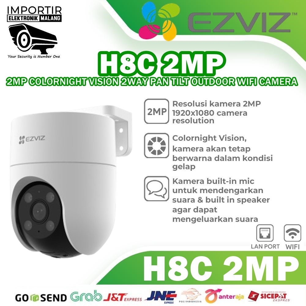 Jual Ezviz H8C 2MP Outdoor CCTV Wifi Smart IP Camera Auto Tracking ...
