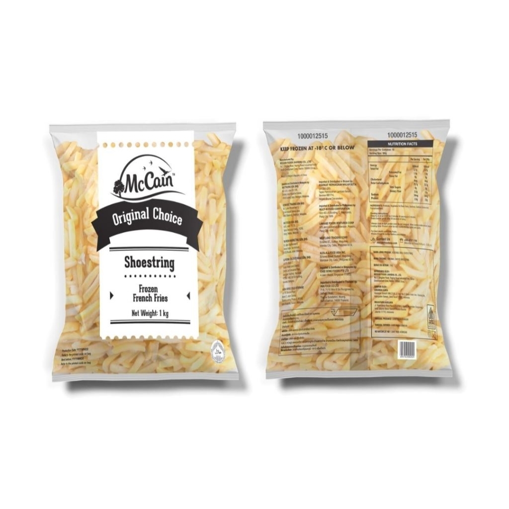 Jual Kentang Goreng Shoestring McCain French Fries 1kg | Shopee Indonesia