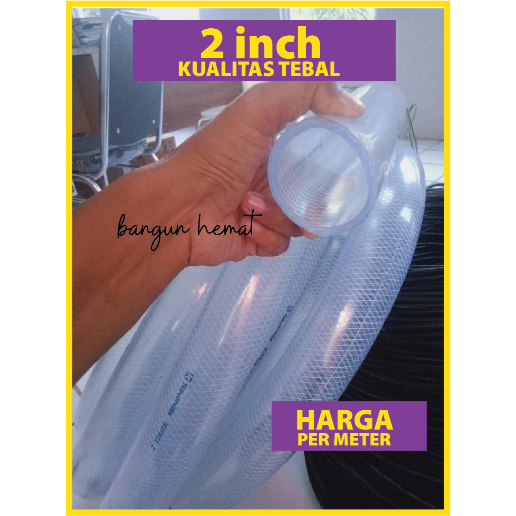 Jual Selang Air 2 Inch Benang Serat – Per Meter, Kuat & Murah | Shopee ...