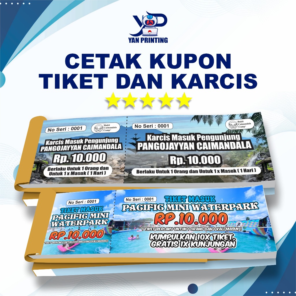 Jual CETAK KUPON UNDIAN TIKET MASUK DAN KARCIS PARKIR | Shopee Indonesia