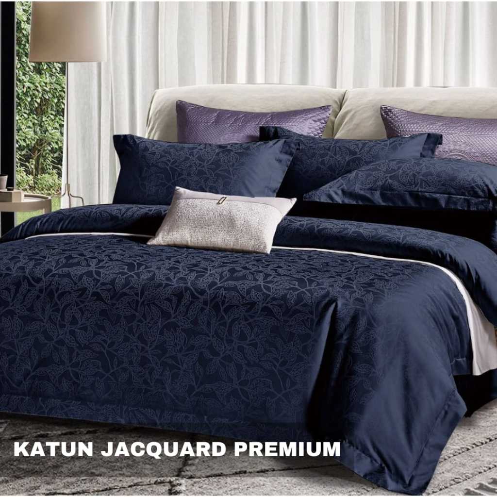 Jual Bedcover Set Sprei Premium Katun Jacquard Size 90x200 100x200 ...