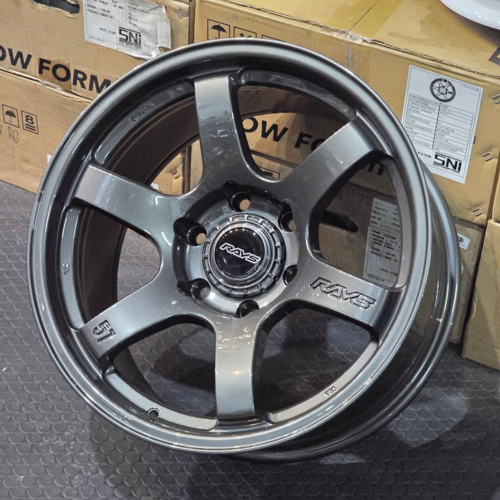 Jual velg mobil ring 18 RAYS 57 PCD 6X139,7 velg racing mobil R18 cocok untuk velg mobil velg ...