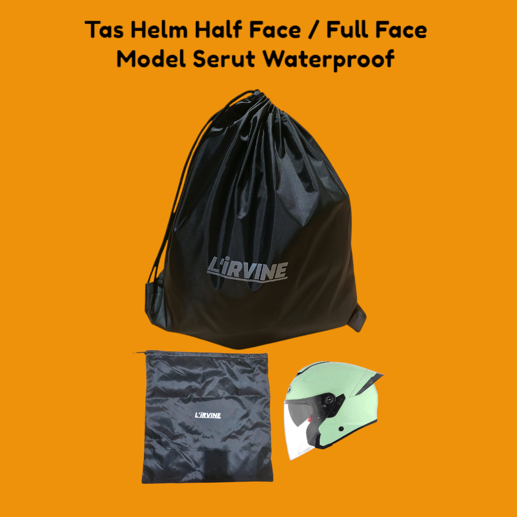 Jual Tas / Sarung Helm Anti Air Model Kerut Bisa Untuk Helm Half Face ...