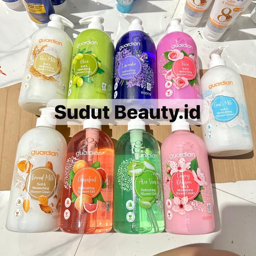 Jual Guardian BODY WASH 1000 ML Soft & Moisturising Shower Cream 1L ...