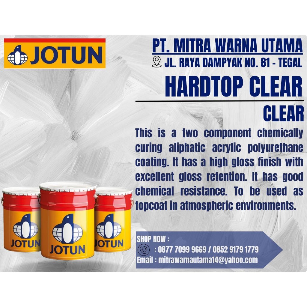 Jual Jotun Hardtop Clear 20 Ltr (Comp A + Comp B) | Shopee Indonesia