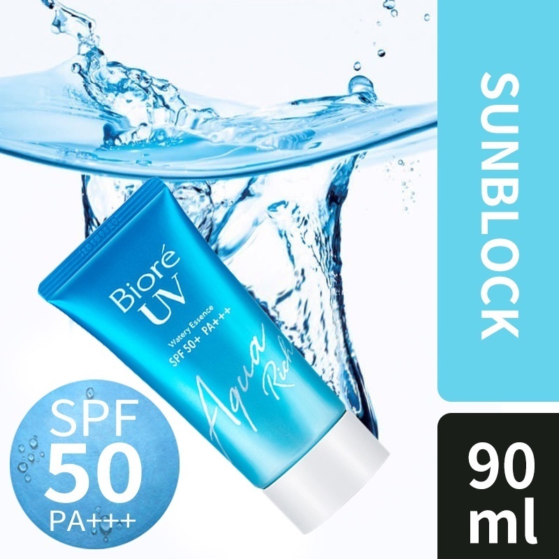 Jual Biore UV Aqua Rich Watery Essence Sunscreen Sun screen Sunblock ...