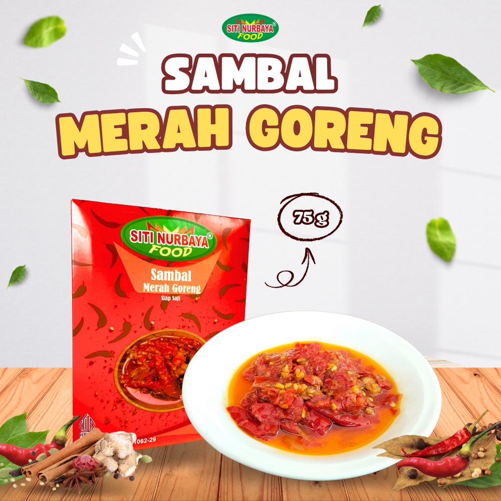 Jual Sambal Merah Goreng Siti Nurbaya Food 75 Gram | Shopee Indonesia