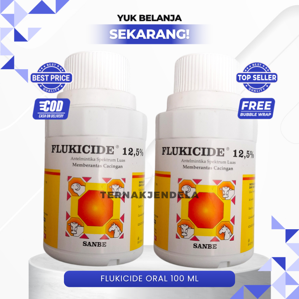 Jual FLUKICIDE ORAL 100 ml - FLUKICIDE OBAT CACING HEWAN SAPI KERBAU ...