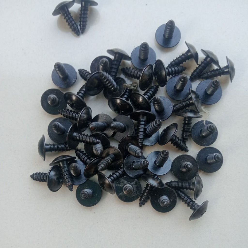 Jual paket 100pcs sekrup TS AT. 4x12. sekrup hitam sekrup speaker ...