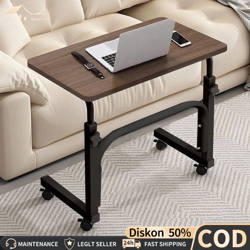 Jual COD Meja Laptop Serbaguna Meja Kerja Belajar Dengan Roda Meja ...
