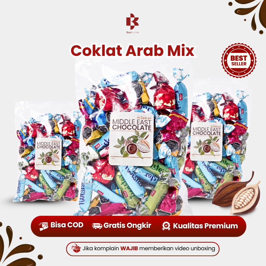 Jual Coklat Arab Mix 500 Gram Cokelat Turki Oleh Oleh Haji Umroh ...