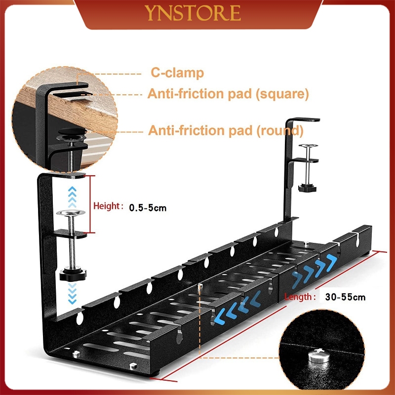 Jual Rak Kabel / Cable Organizer / Cable Management Under Desk | Shopee ...