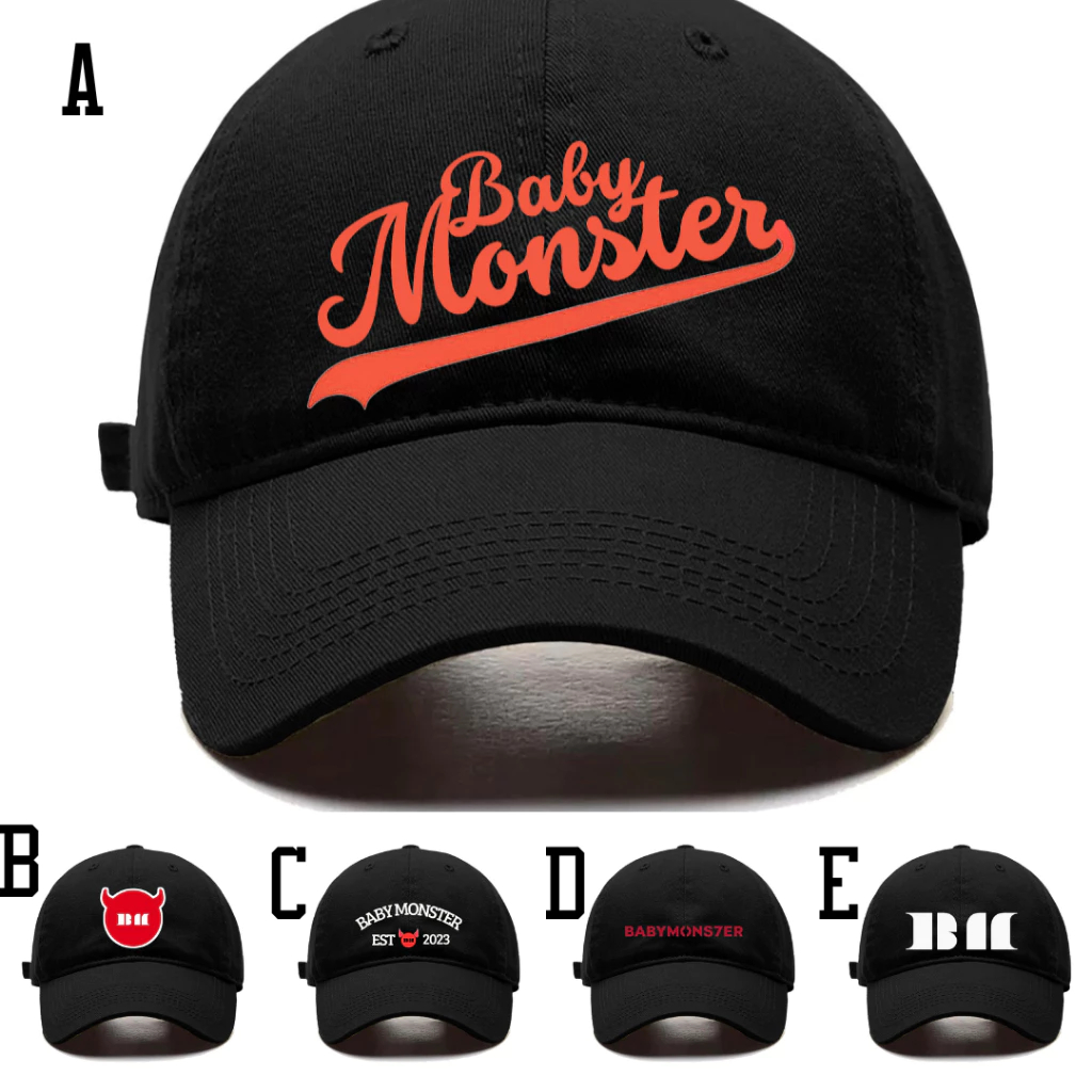 Jual Topi baby monster hitam kpop pharita chiquita ahyeon asa rora ruka ...