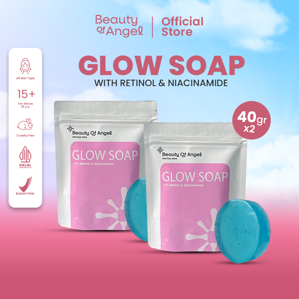 Jual Beauty Of Angel Glow Soap 40gr 2 PCS-Beauty of Angel - Soap Bar ...
