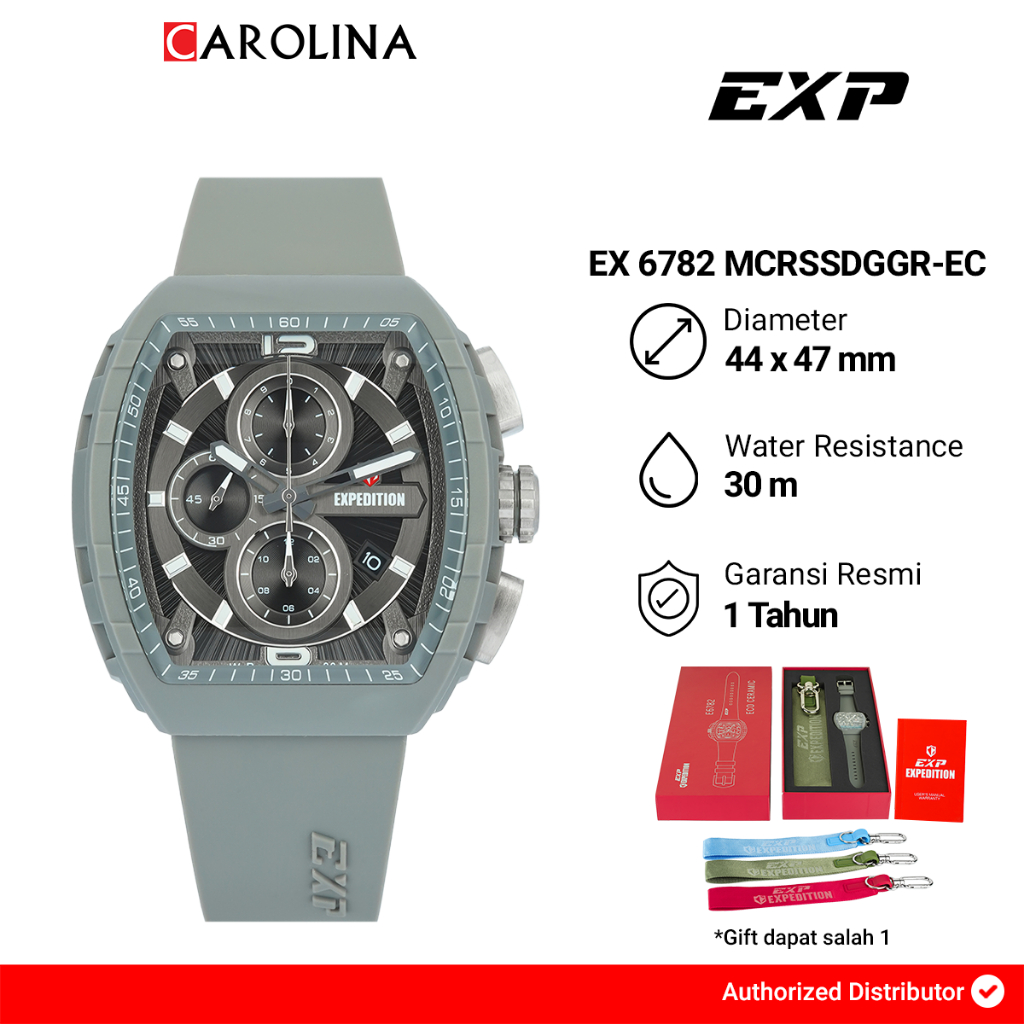 Jual Jam Tangan Pria Expedition Exp Chronograph EX 6782 MCRSSDGGR-EC ...